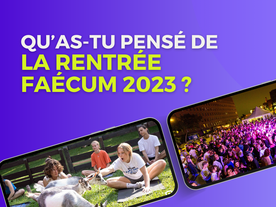 Sondage de la rentrée FAÉCUM 2023